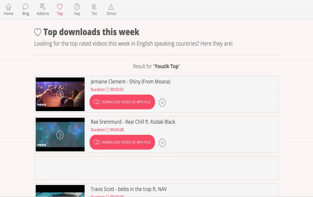 Descarga el audio de tus vídeos favoritos de YouTube con Youzik