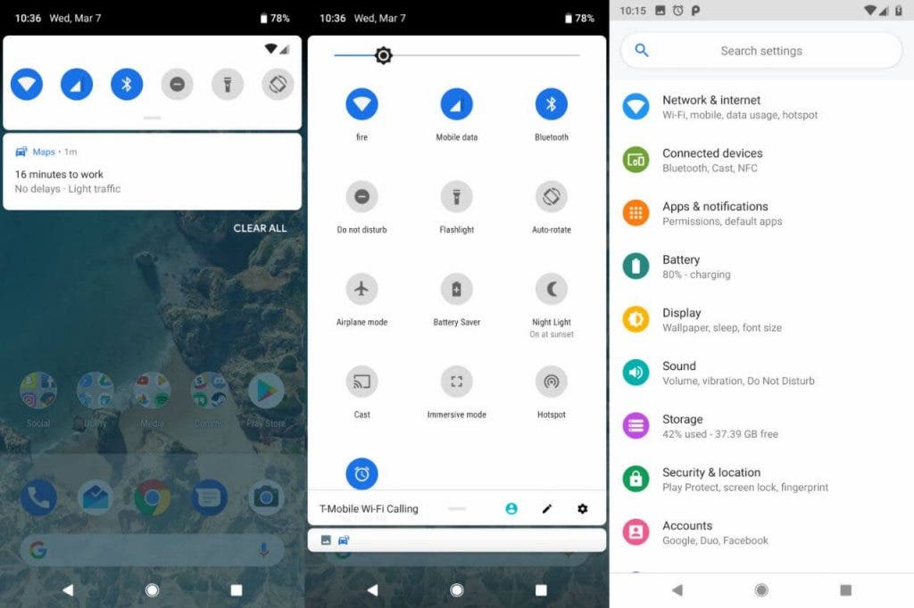 Todos los cambios de Android P respecto a Android O