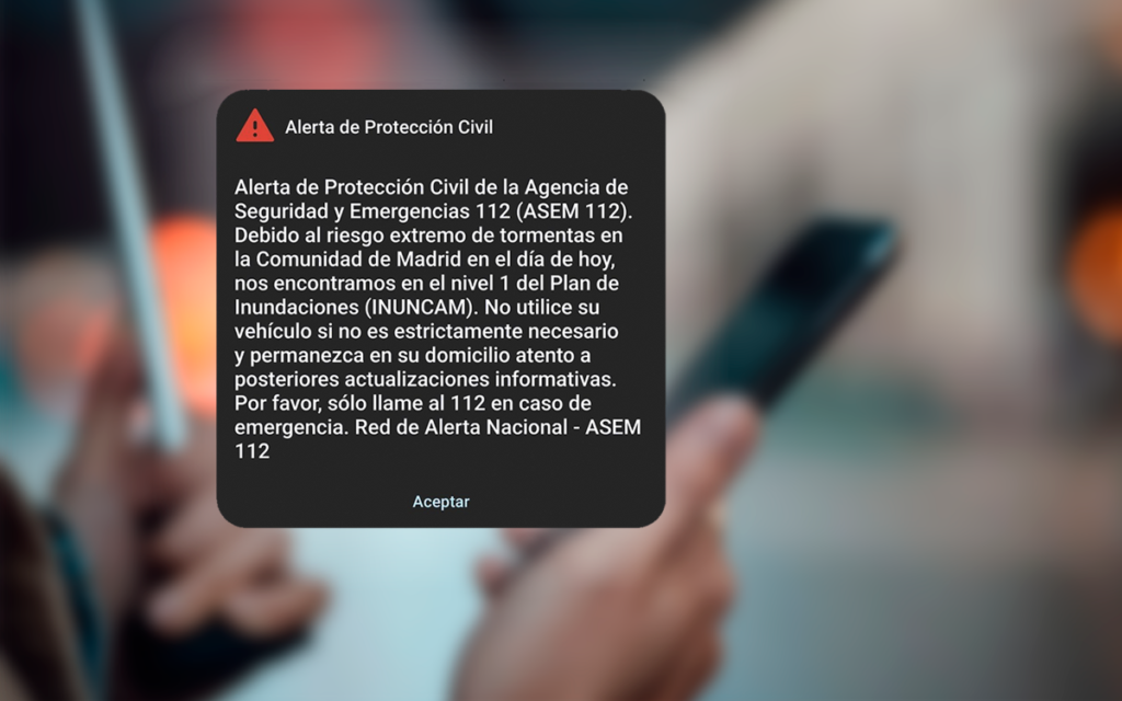 No recibo la Alerta por Dana, ¿le pasa algo a mi móvil? ¿es normal?